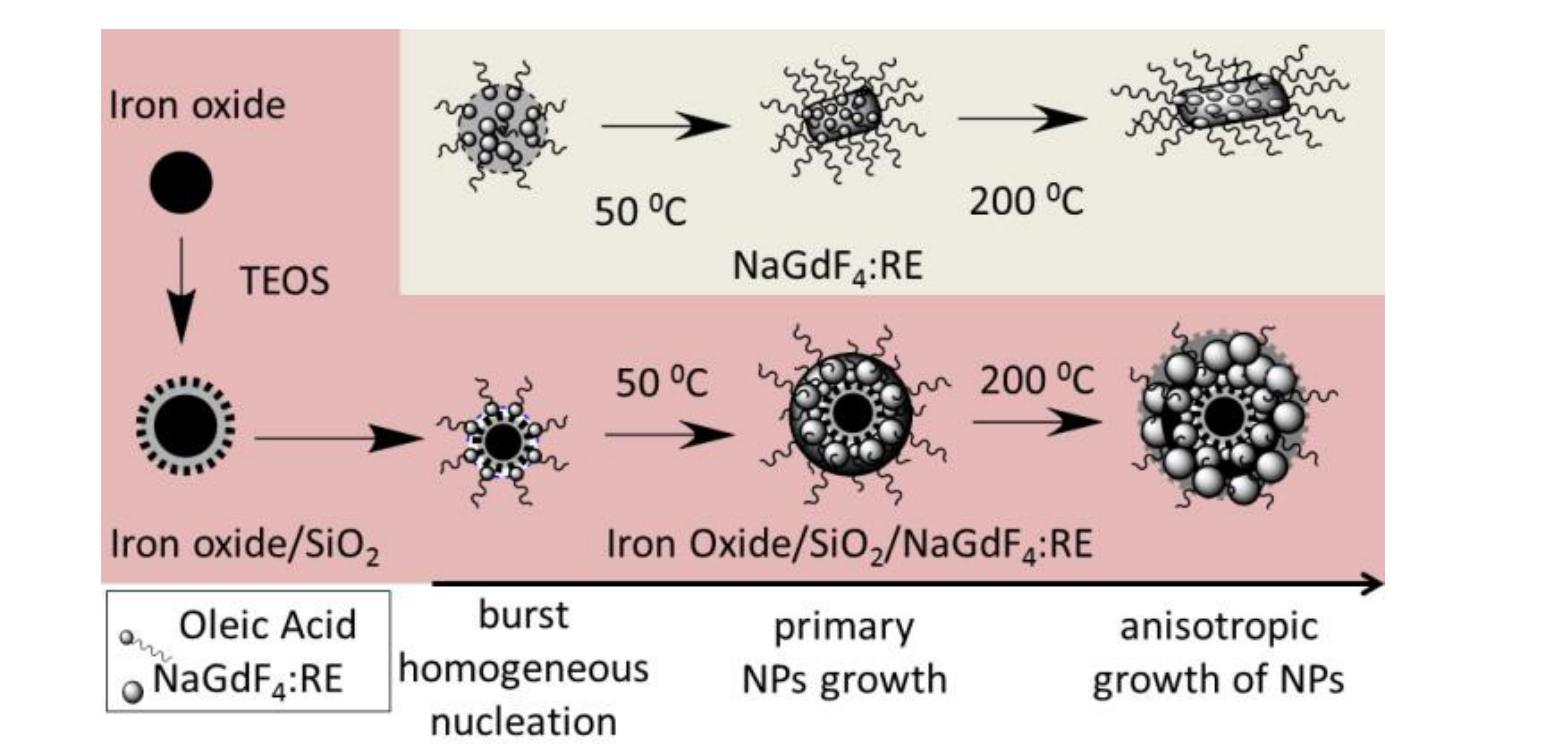 1: schematic diagram for the synthesis of nagdf,:re* and