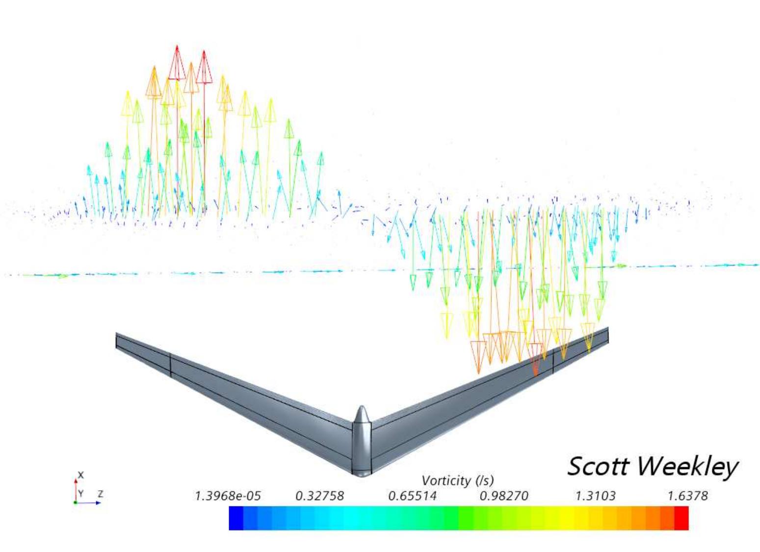 Bellwether vorticity vector scene