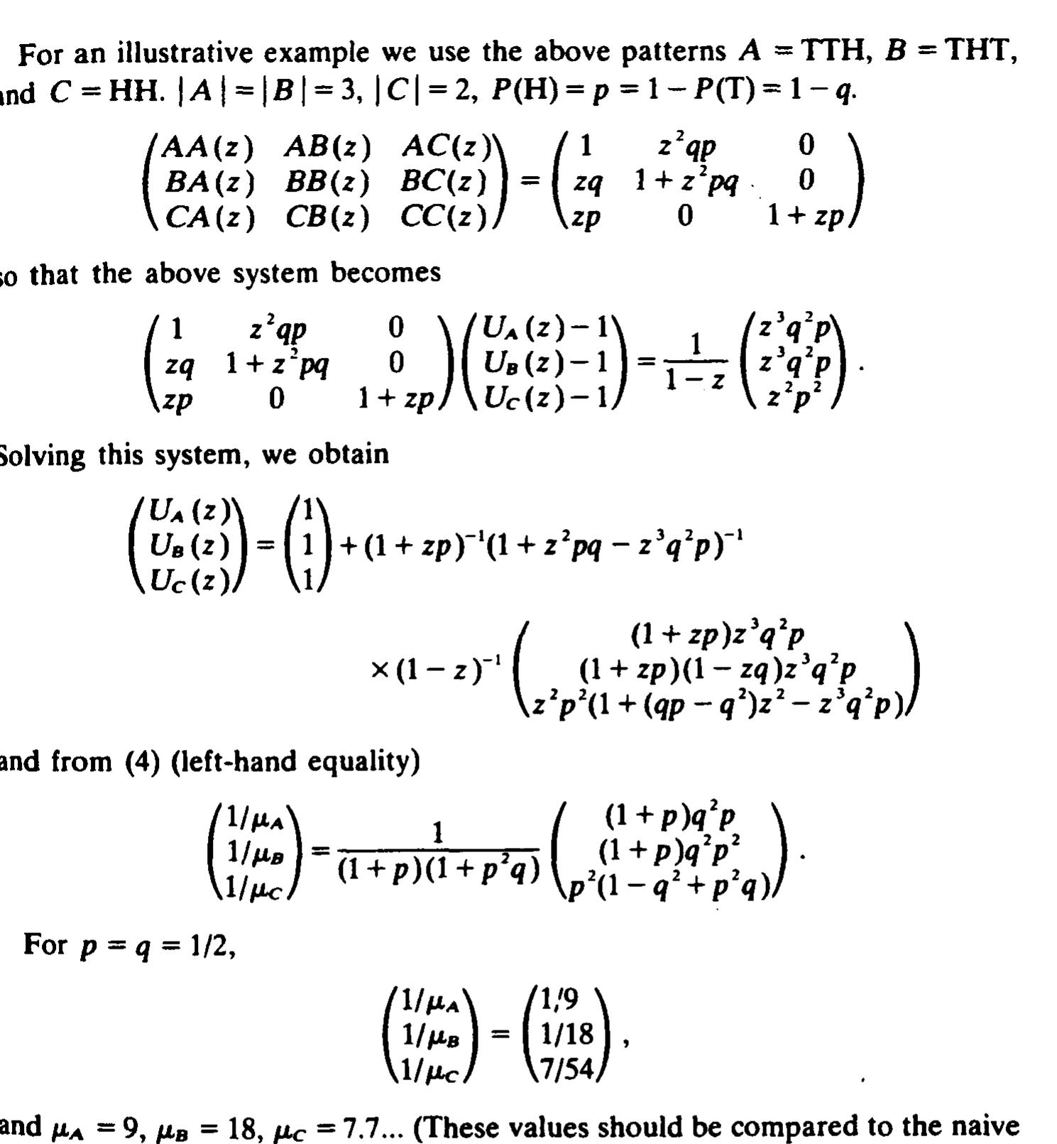 Renewal theory for several patterns
