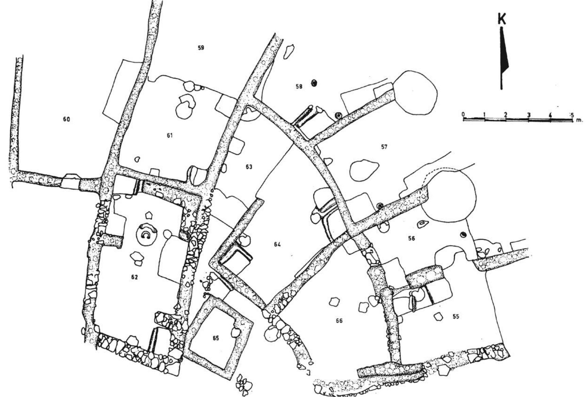 —plan of pulur level ix. adapted from kosay, keban projesi