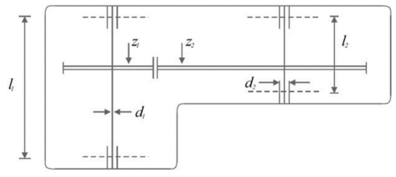 Schematic of the speed reducer design the speed reducer
