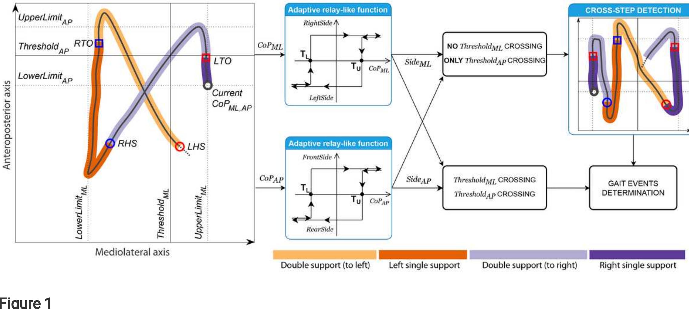 Figure 1 - Real-time cross-step detection using