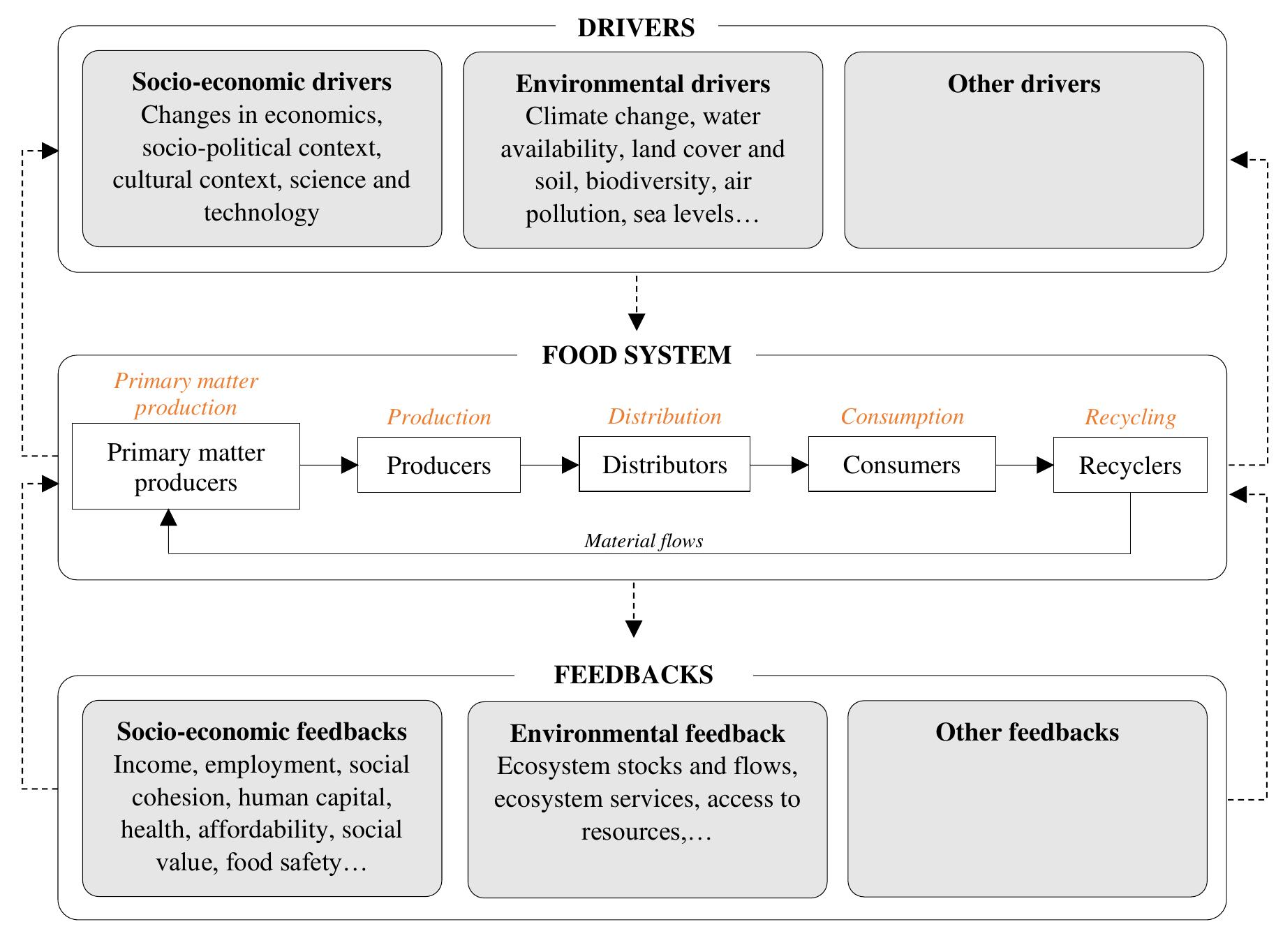 Defining an agri-food value chain according to its drivers