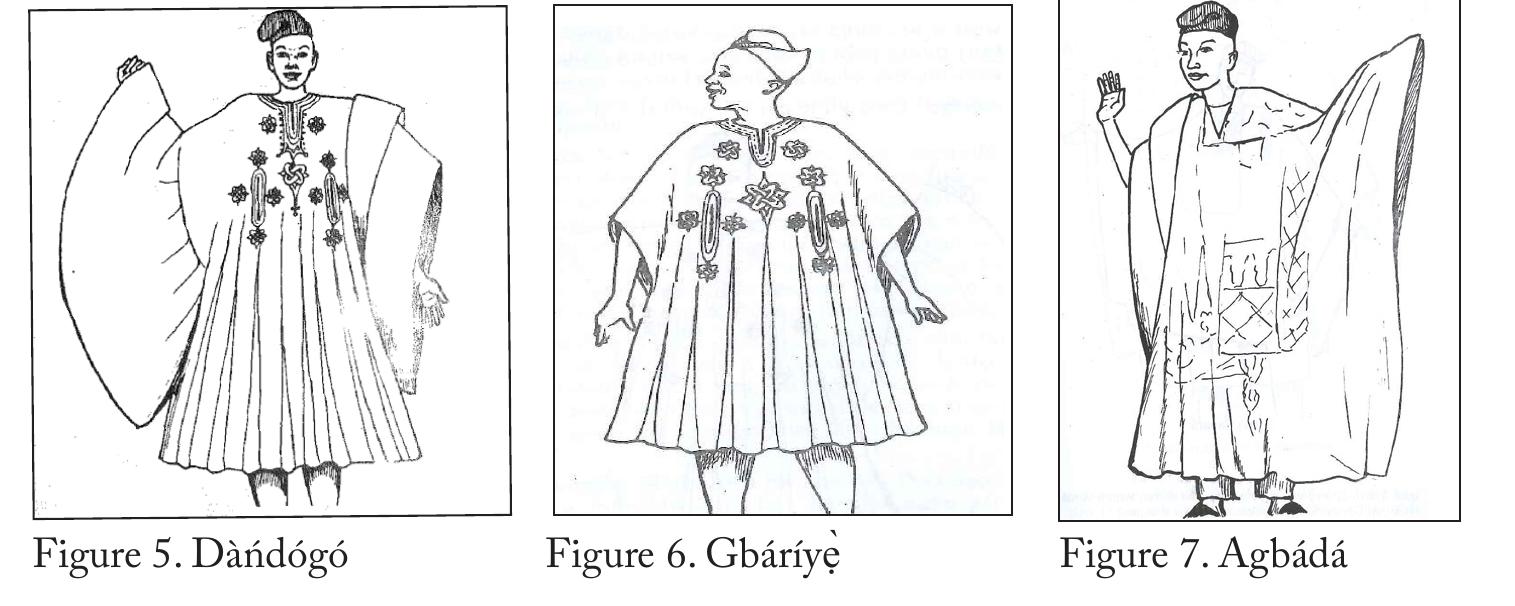 The clothes in figures 5, 6, and 7 are worn by the rich and