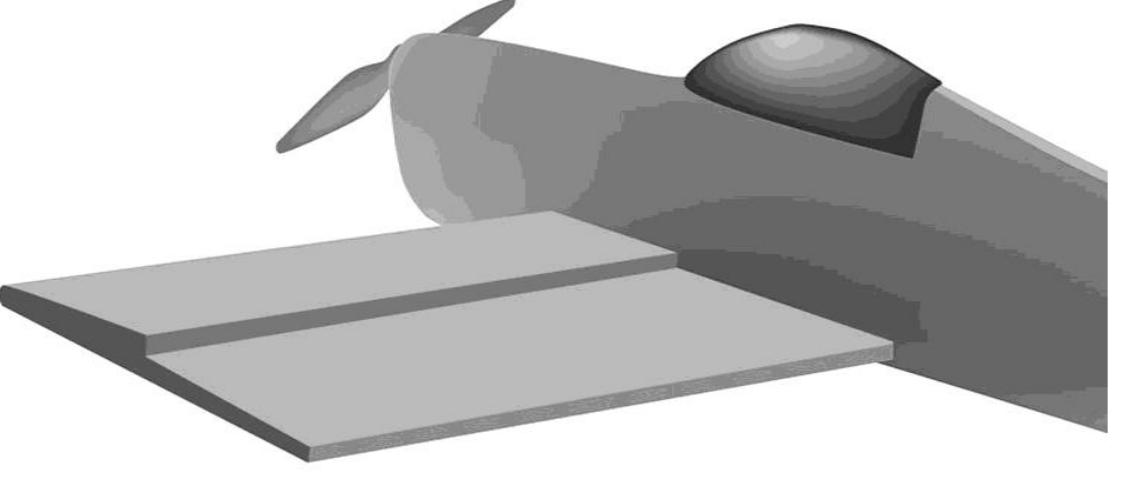 1 aircraft wing showing the kf m airfoil airflow over the