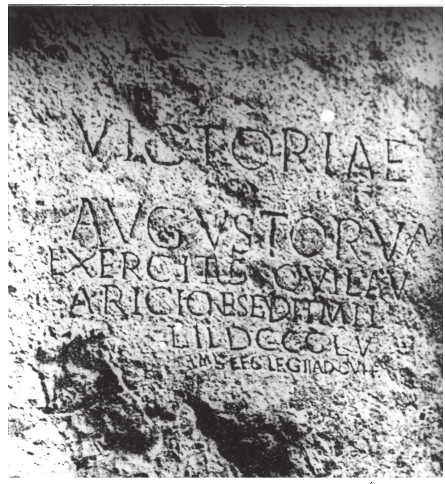 Figure 27 - Notes on the rock inscription of Trenčín (CIL