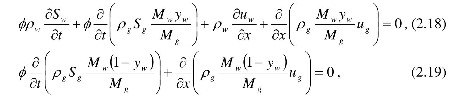Becomes, where, the superficial water velocity is given by