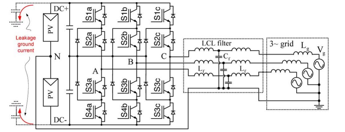 Modularized topology, based on three single-phase