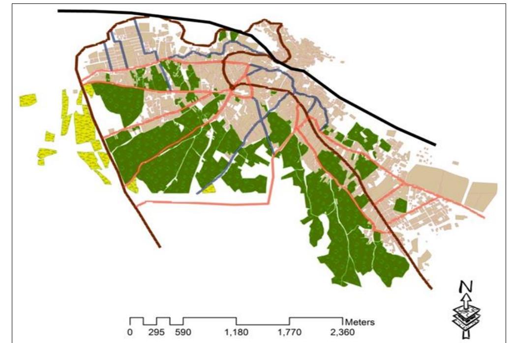 Classification of streets in the city of malair at the