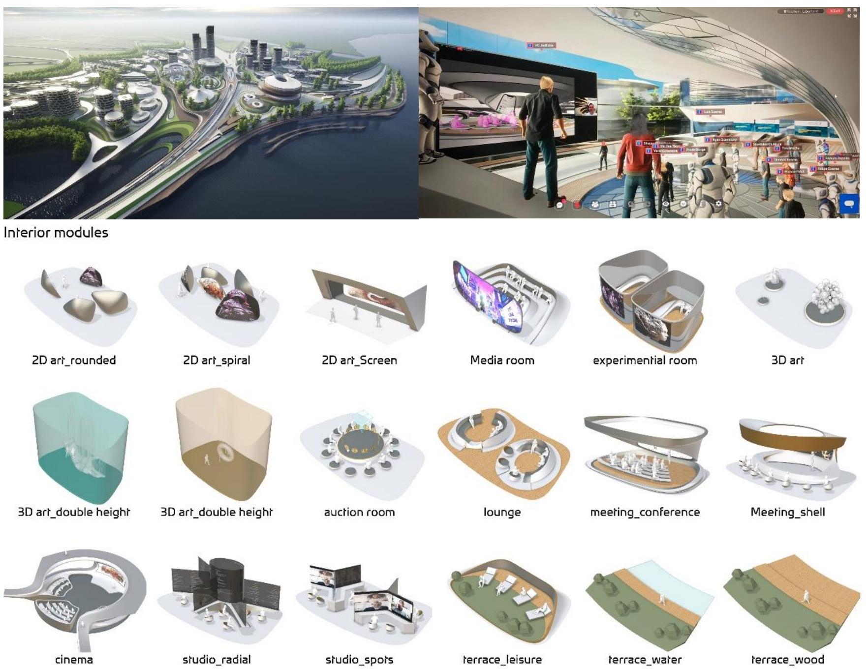 Zaha hadid architects, liberland metaverse: urban plan,