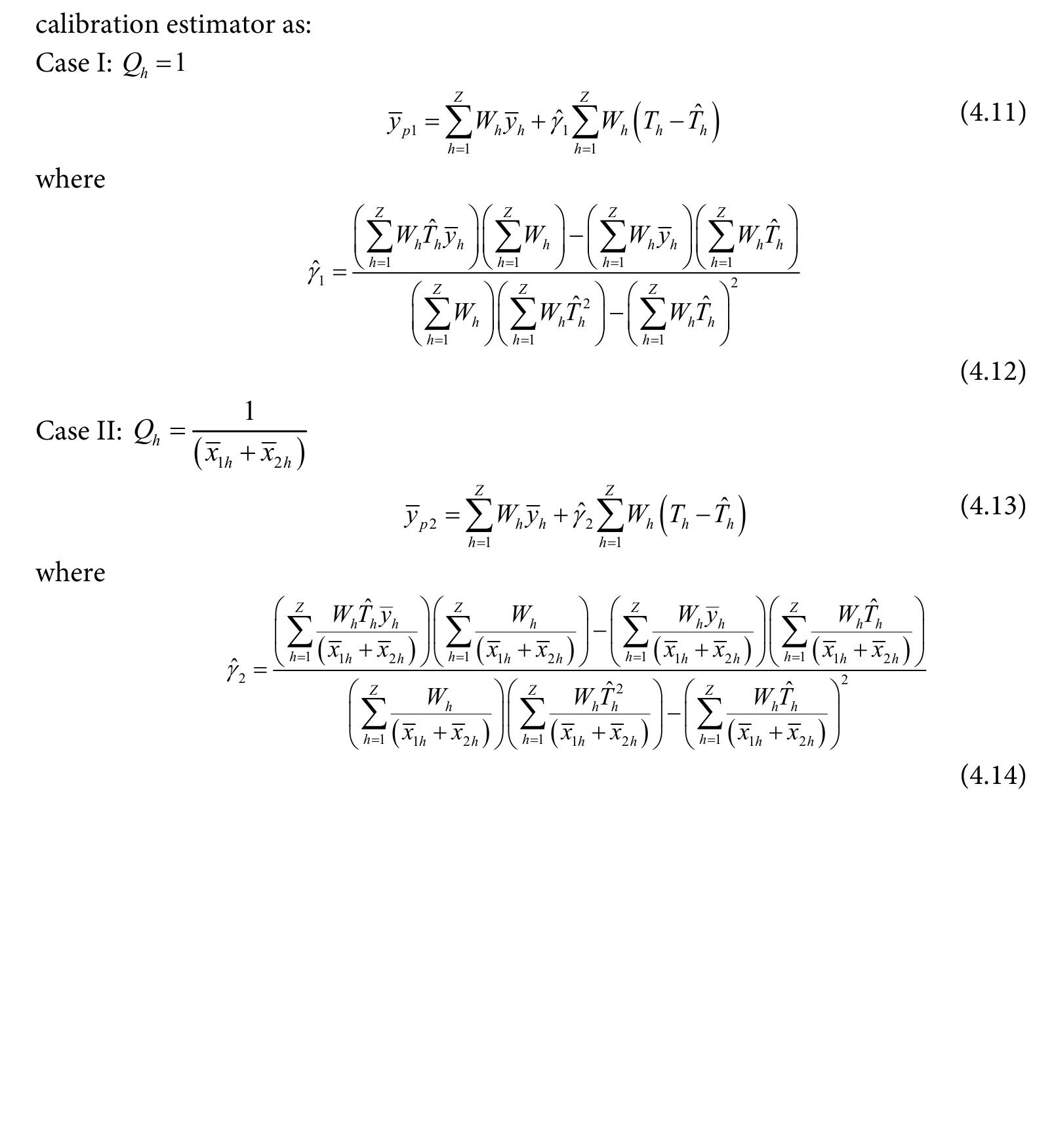 Figure 6 - Improved calibration estimation of population