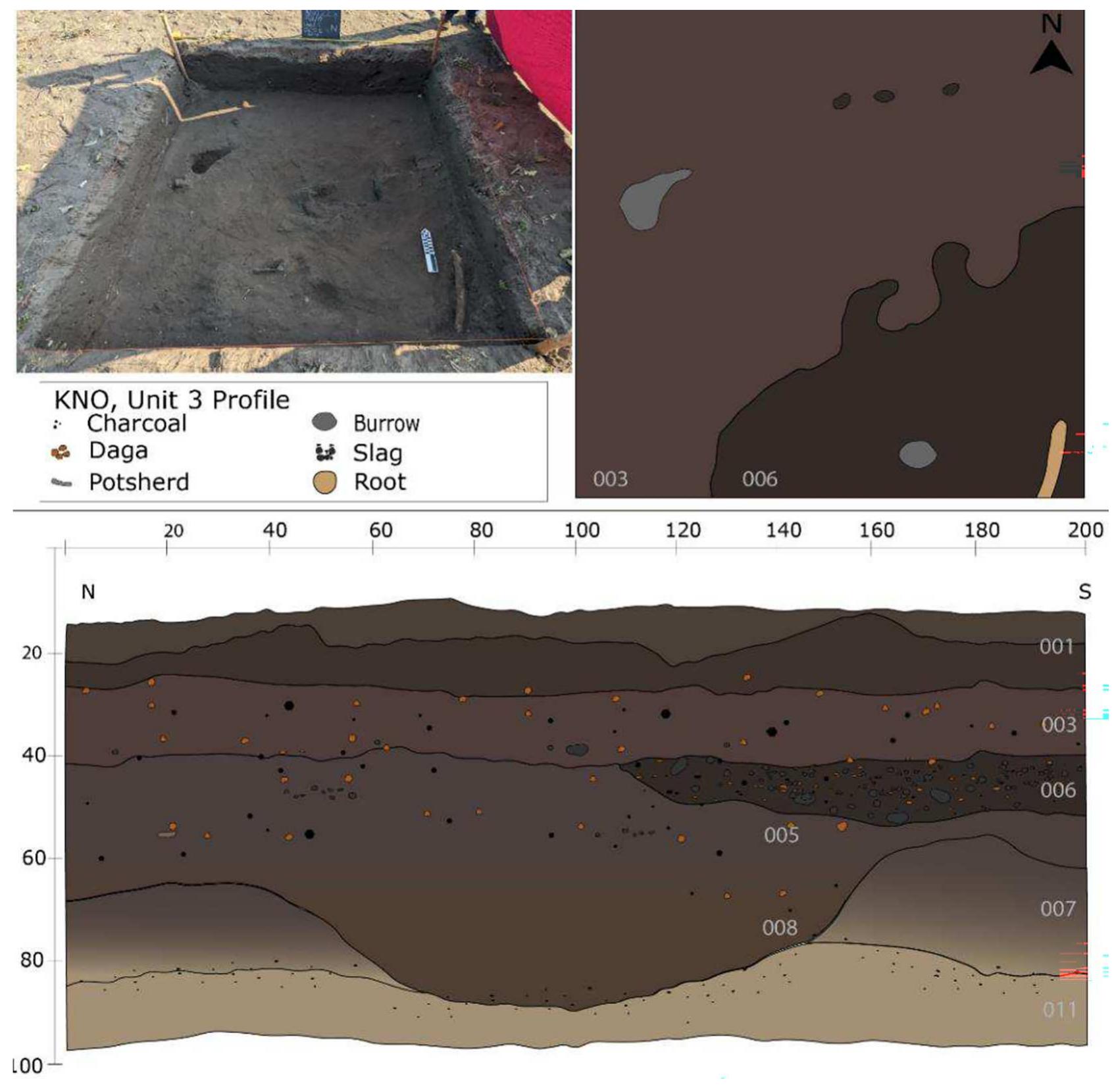 Plan and profile of unit 1.
