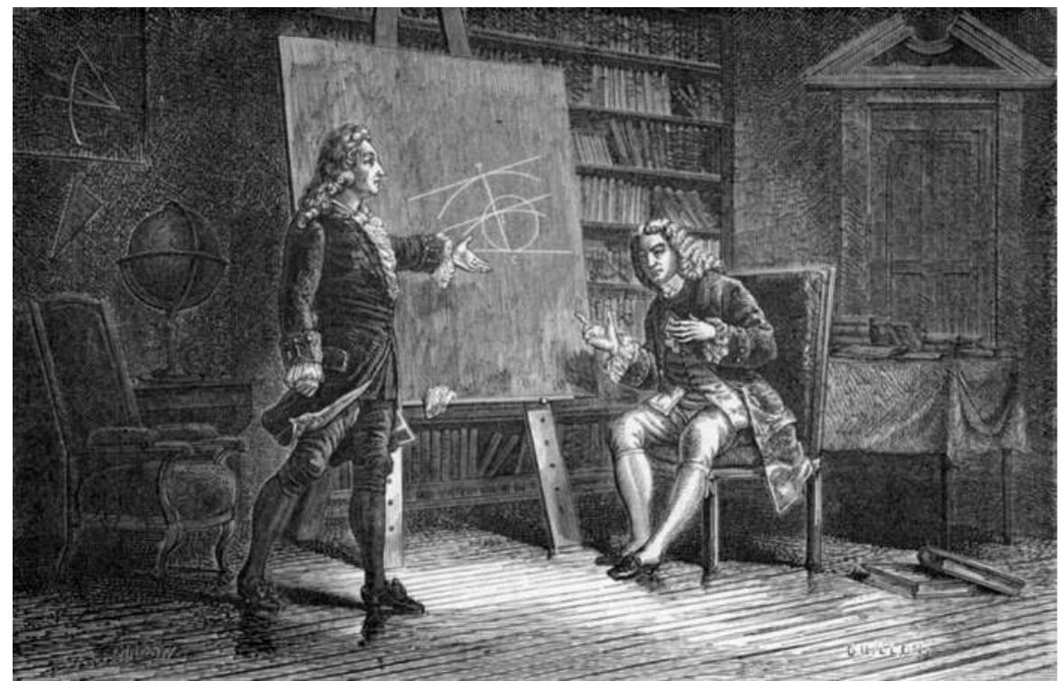 Johann bernoulli and jacob bernoulli working on mathematical