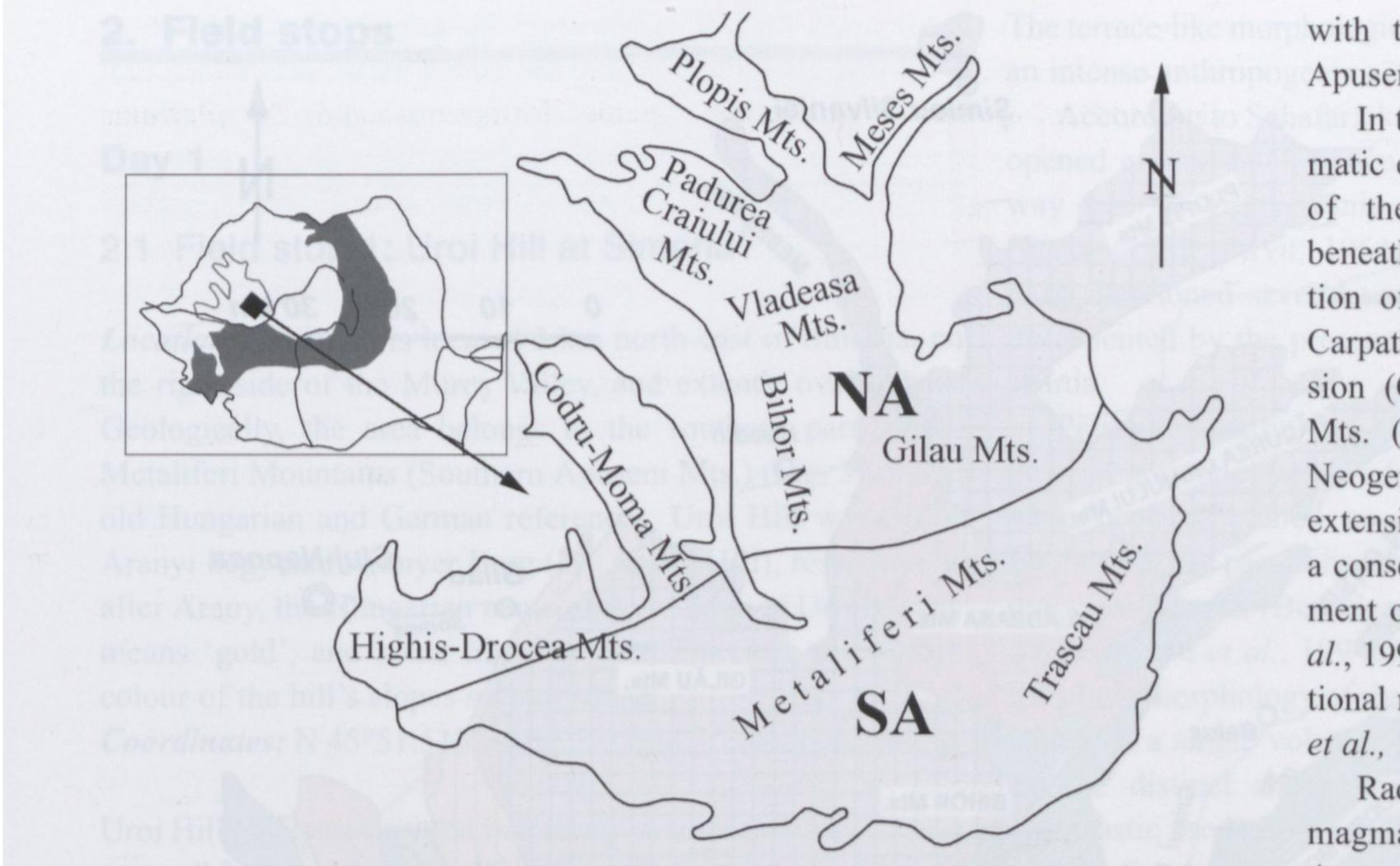 Figure 1 - from Neogene volcanics in the Apuseni Mts.: