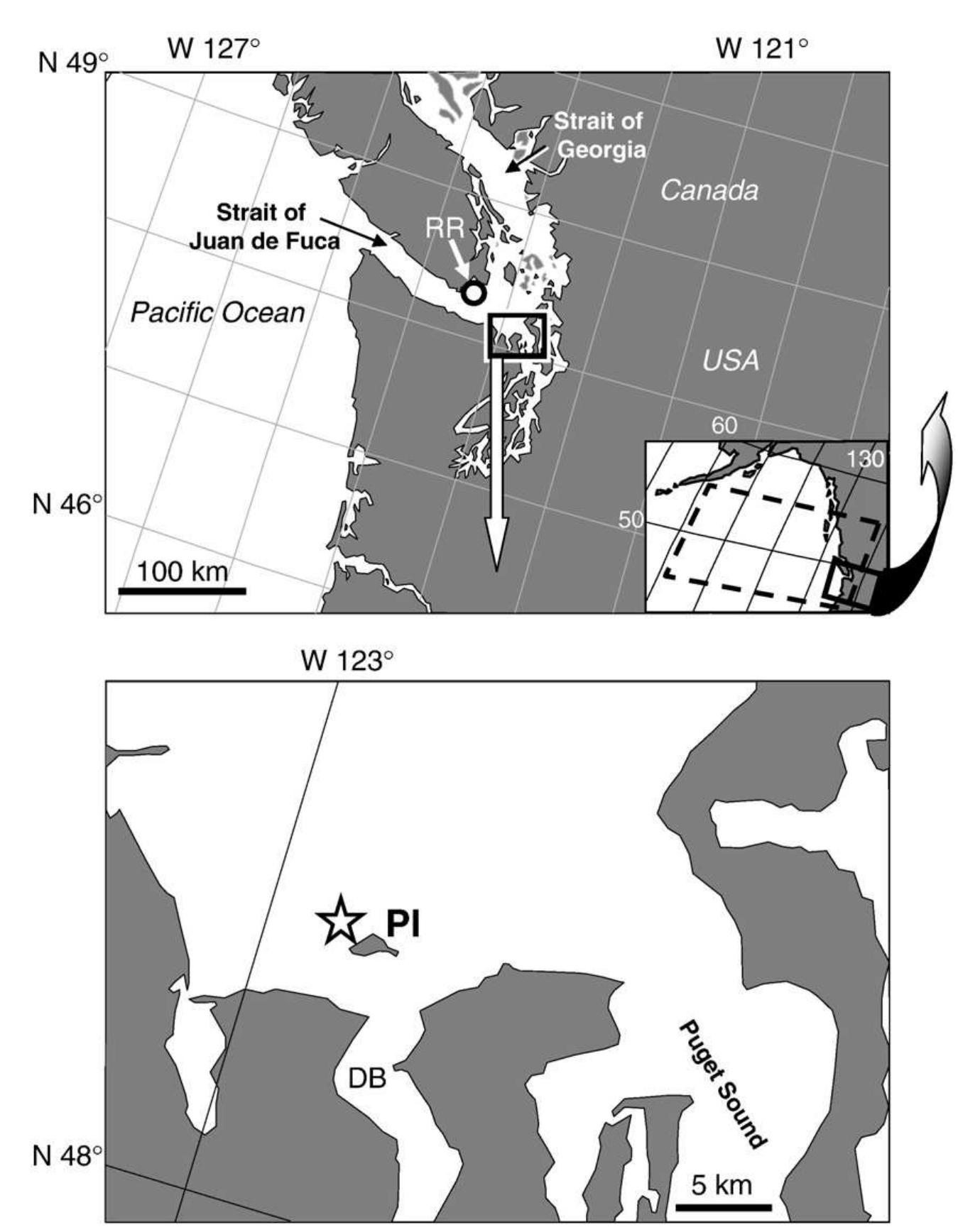 Map showing the sample locality (star in lower panel) of the