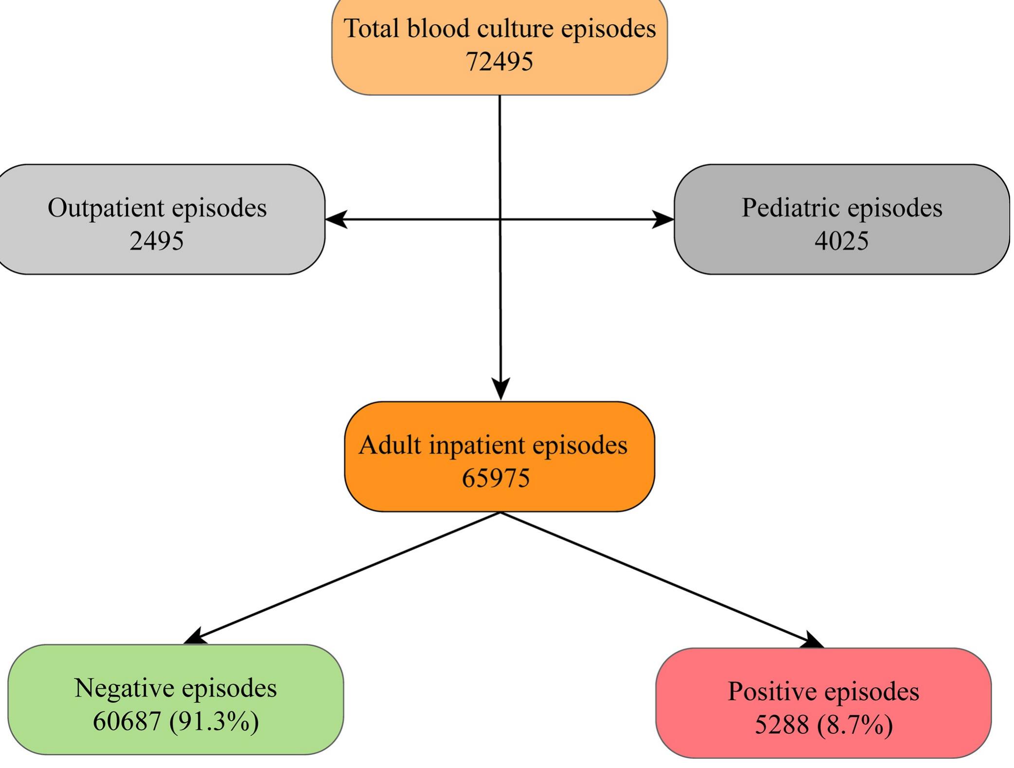 Flowchart the flowchart depicts the categorization of the bc