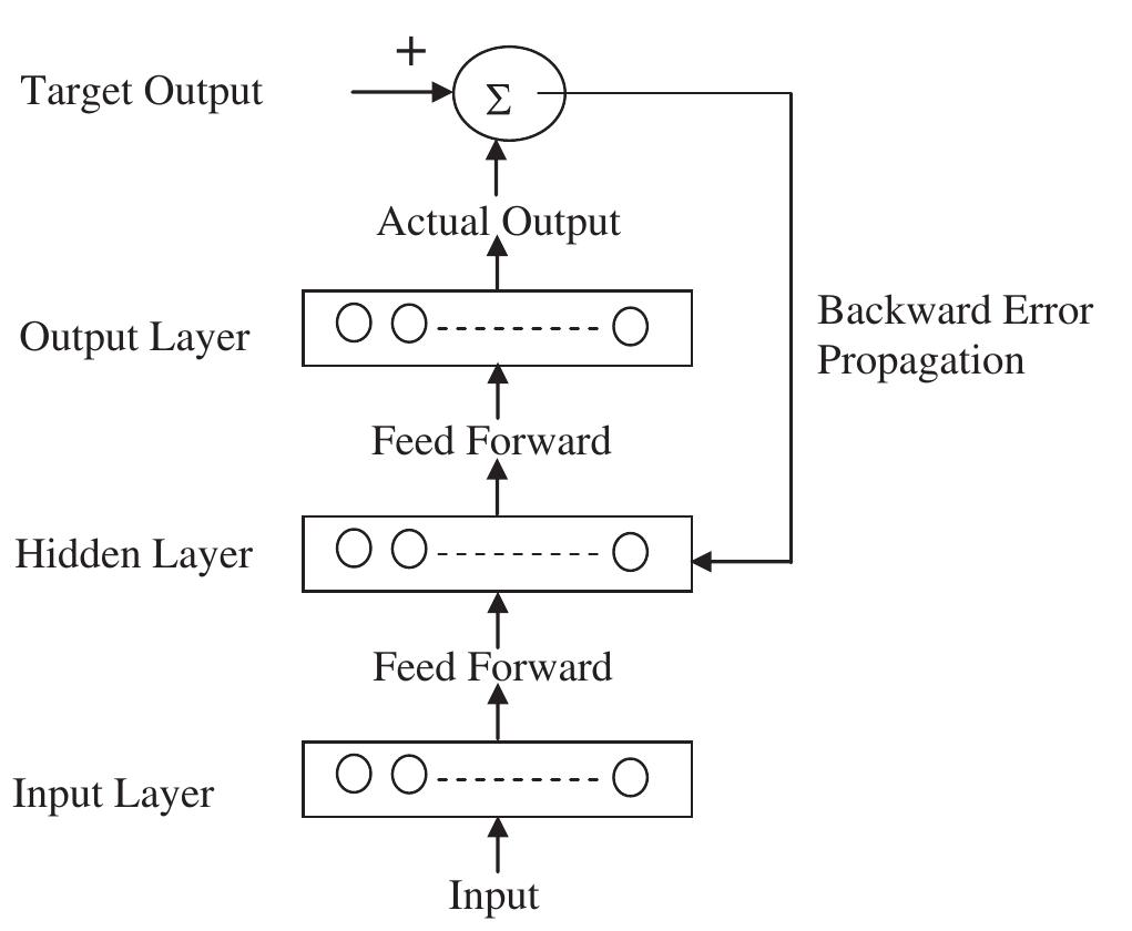 Schematic of back-propagation ann.