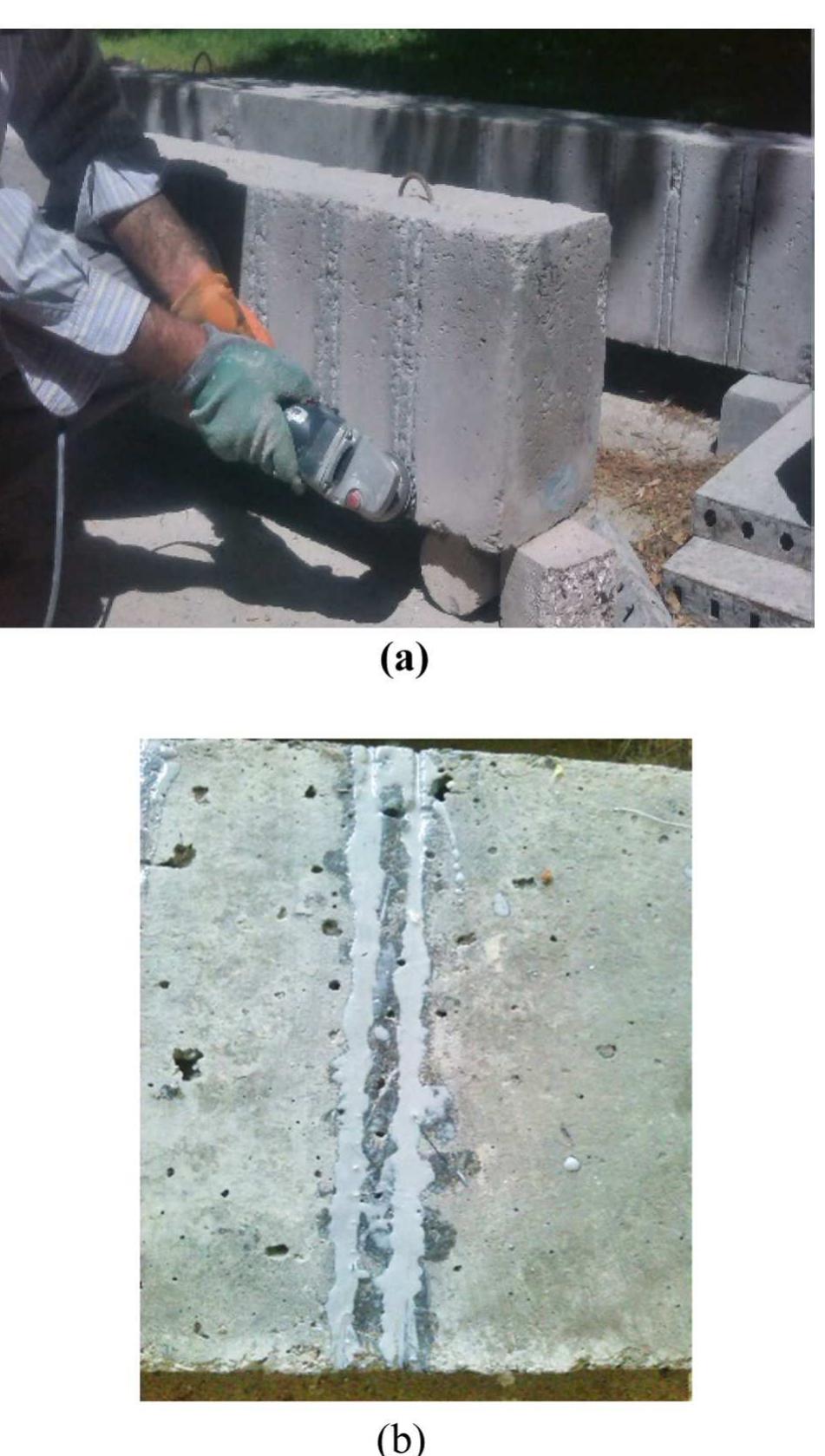 Details of nsm strengthened beams: (a) compressive bars; (b)