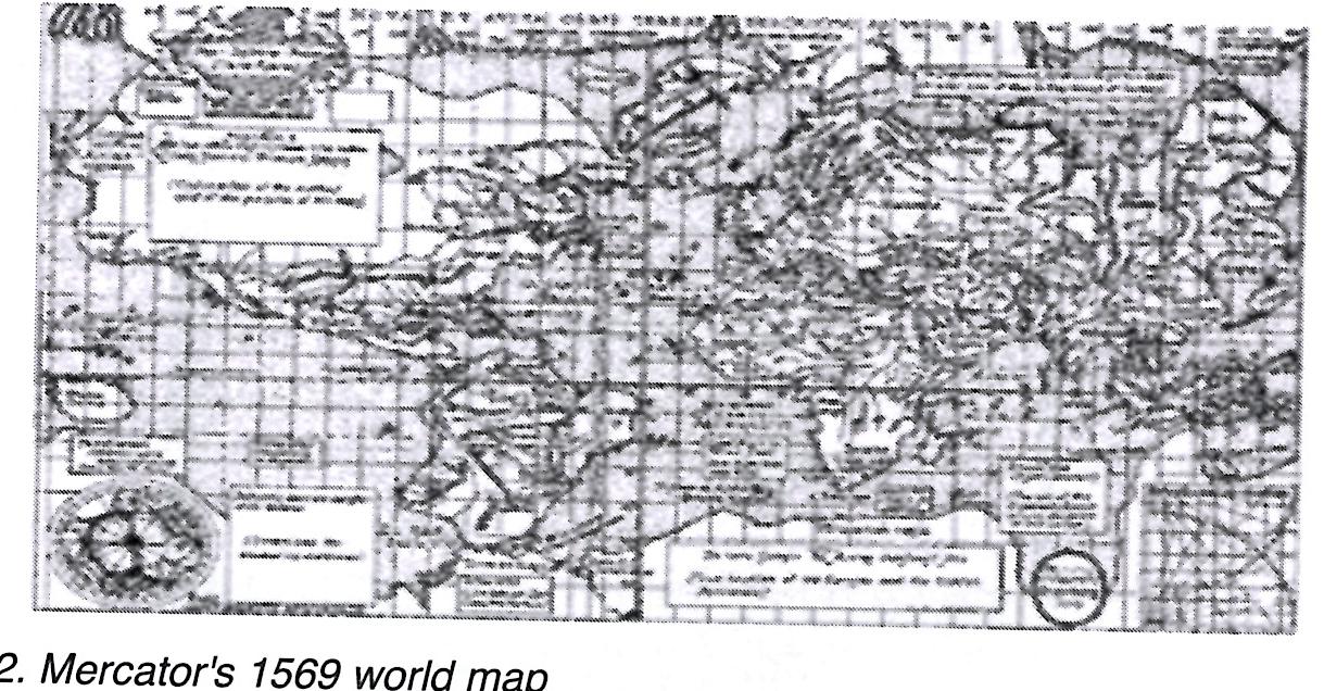 The world map created by flemish geographer gerardus