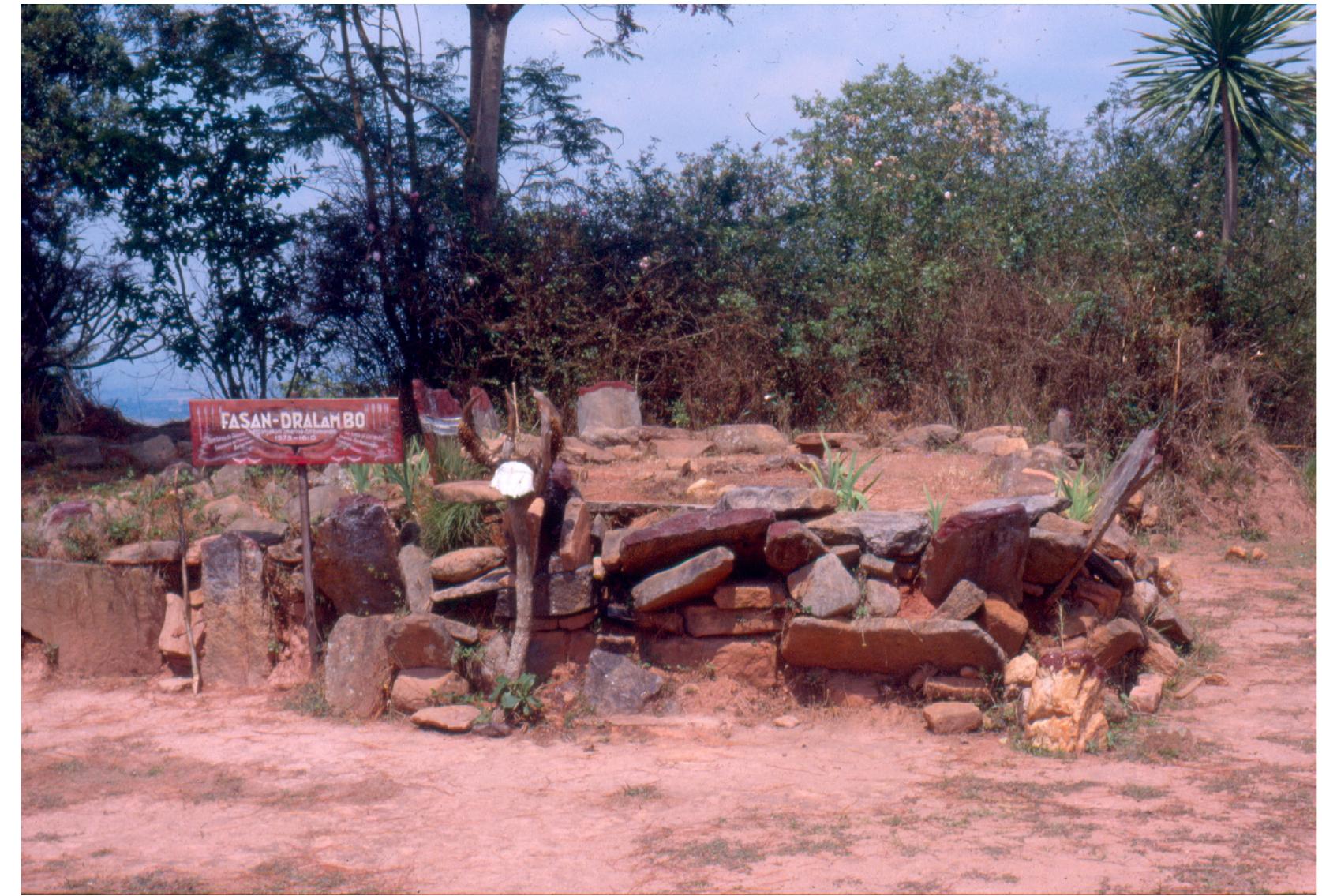 The tomb of ralambo (1575-1610), king of imerina. he and