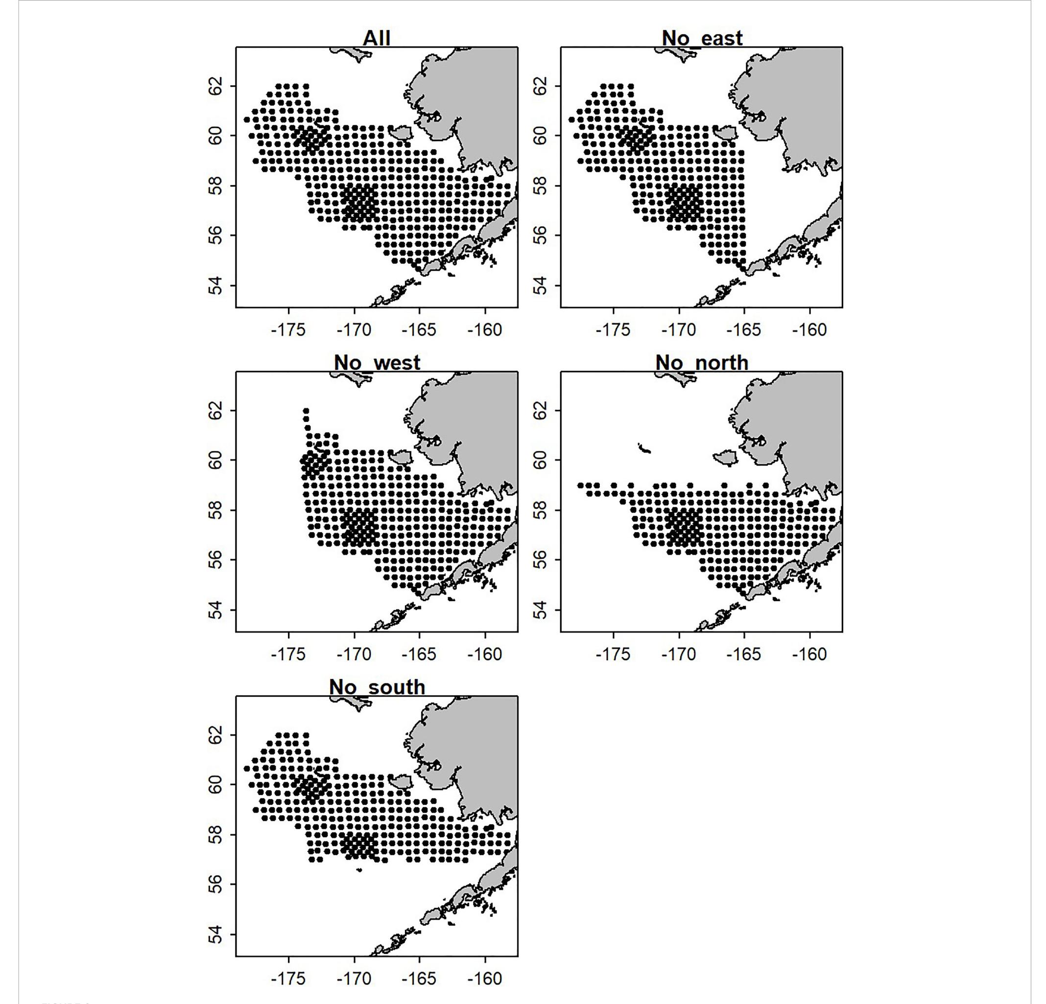 The survey footprint of the eastern bering sea bottom trawl