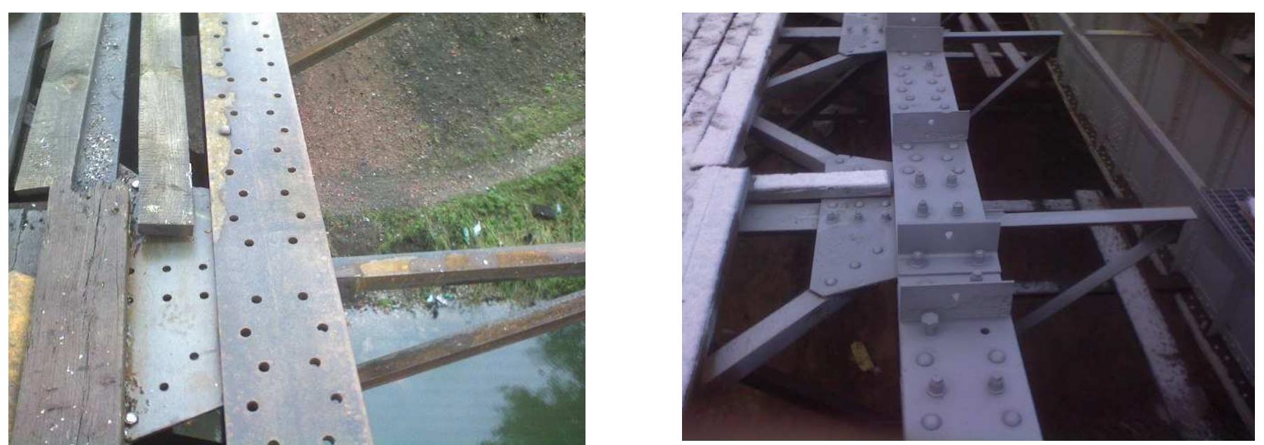 The new cover plates, before and after fastener installation
