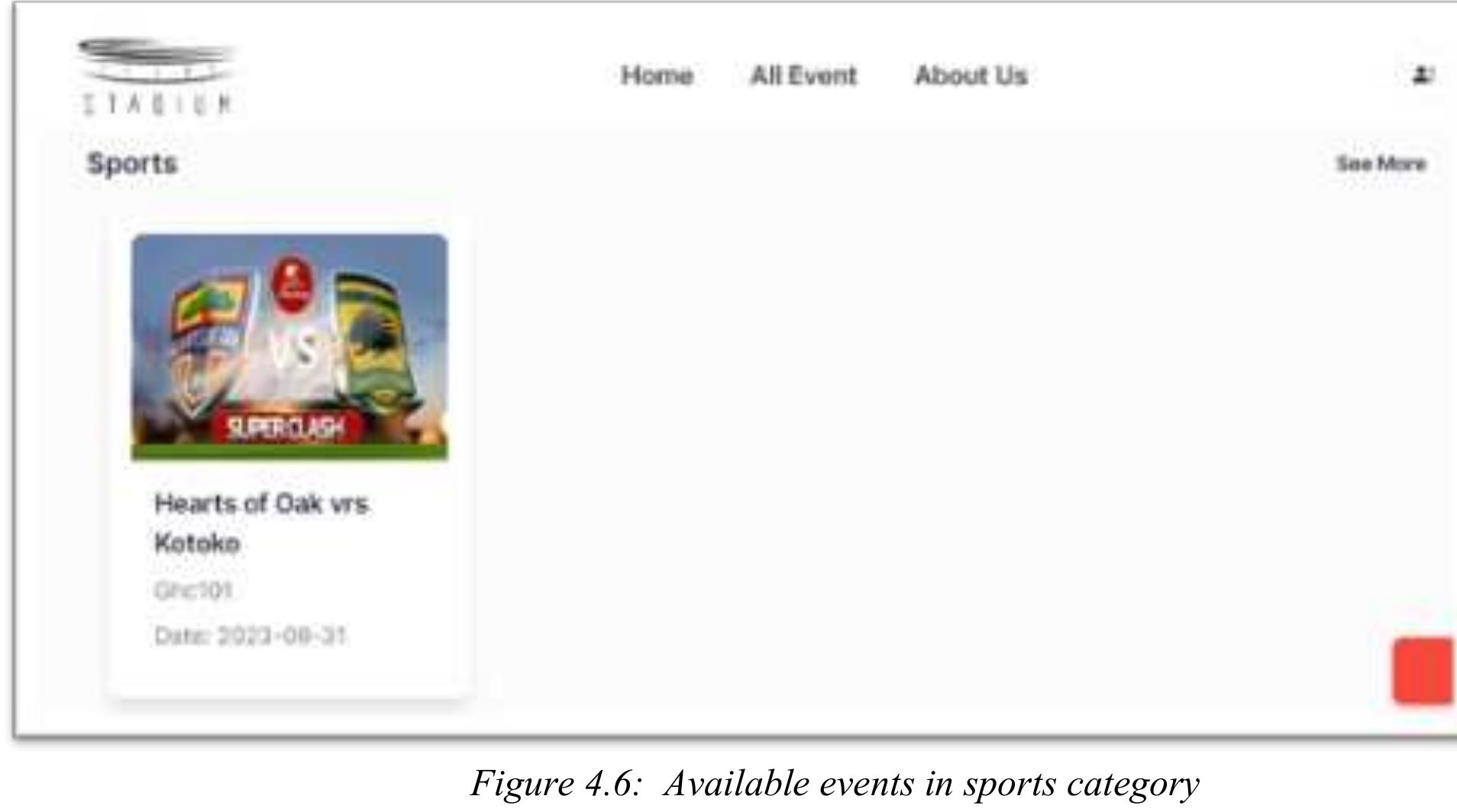Figure 17 - Stadium Management System
