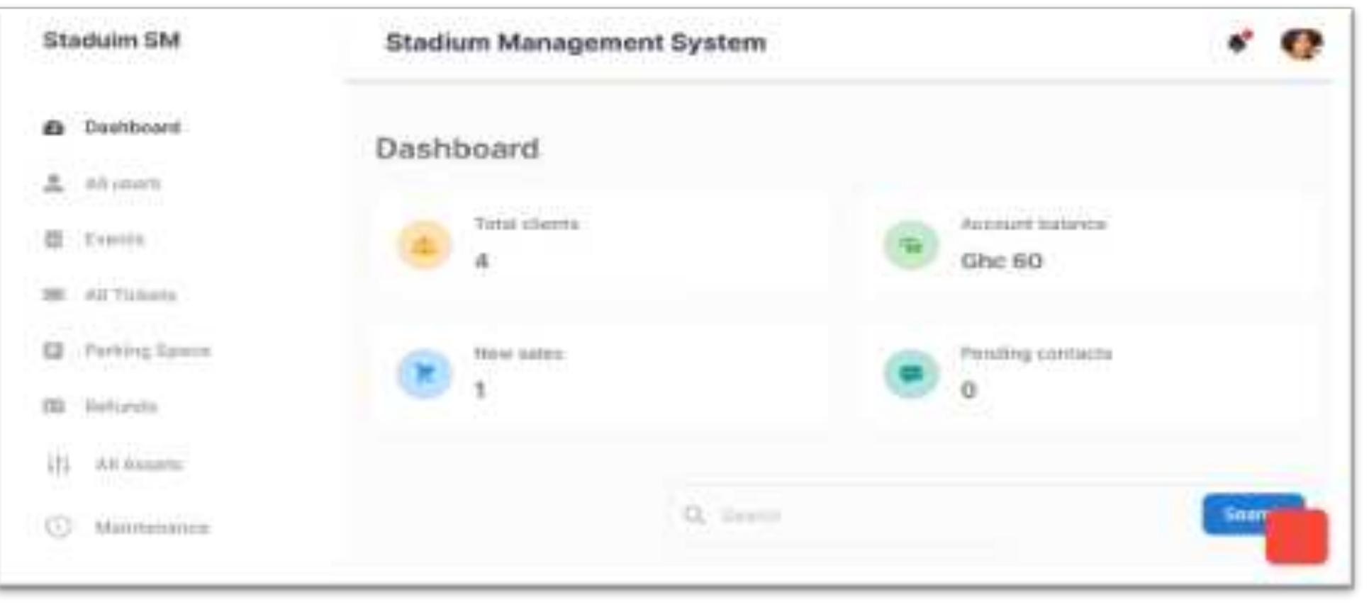 Figure 31 - Stadium Management System