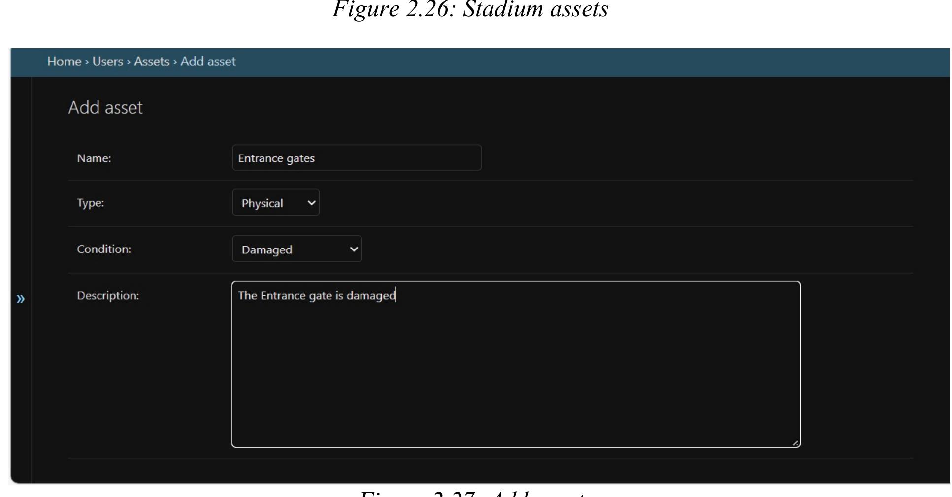 Figure 37 - Stadium Management System