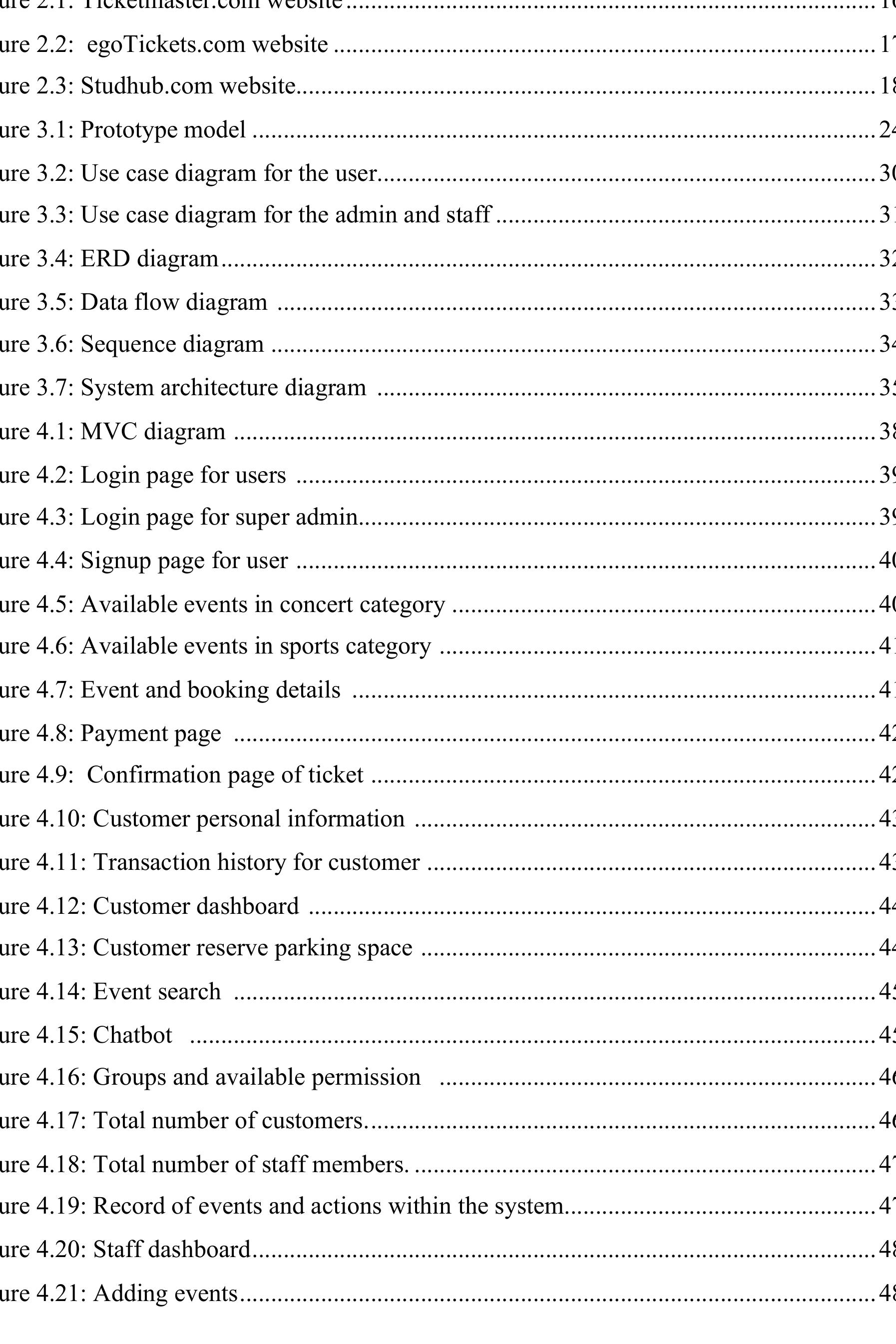 Table 5 - Stadium Management System