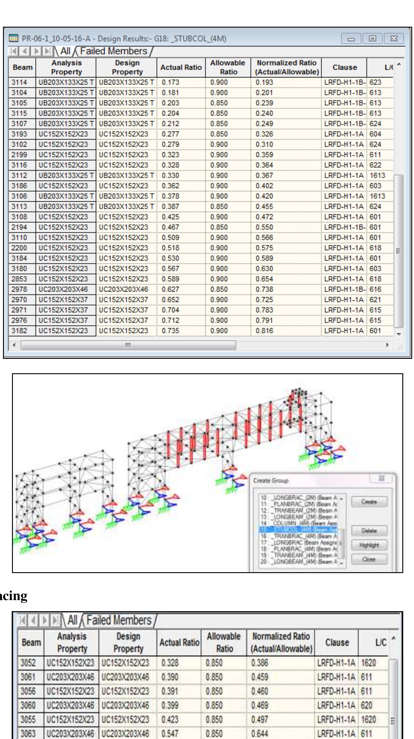 Figure 6 - Optimized Design and Analysis of Steel Pipe Racks