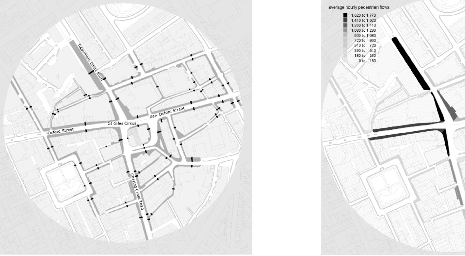Figure 3 - Axial Maps and Visibility Graph Analysis A