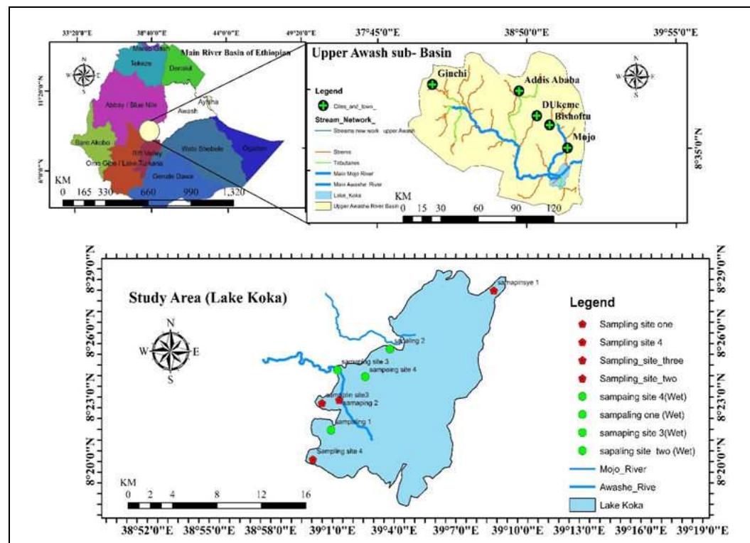 Lake koka administrational located in the south-eastern part