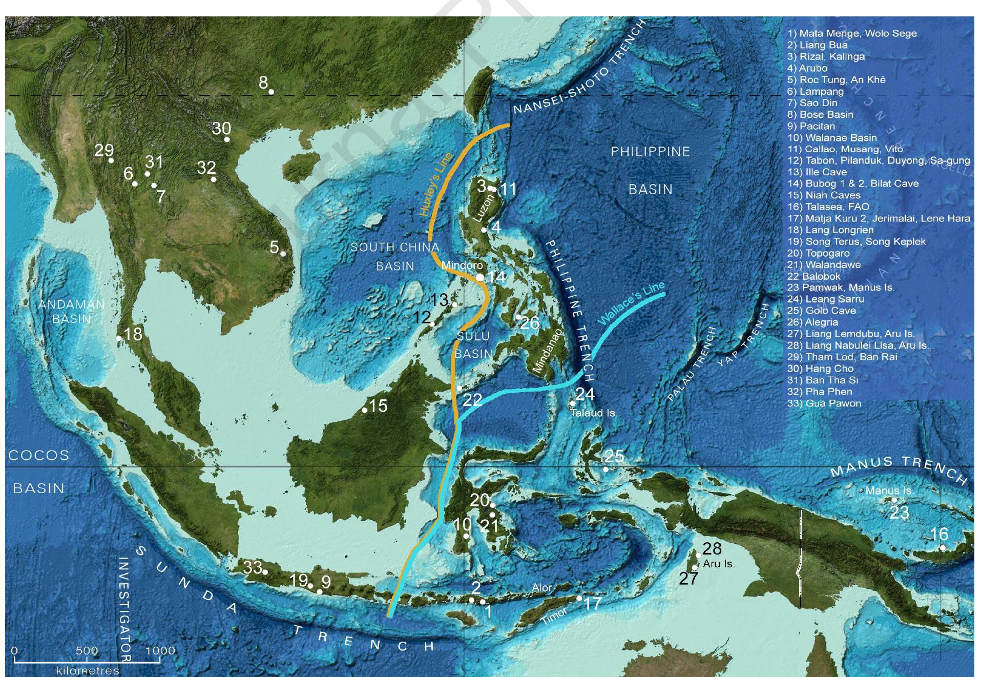 Map of southeast asia with locations mentioned in the text.