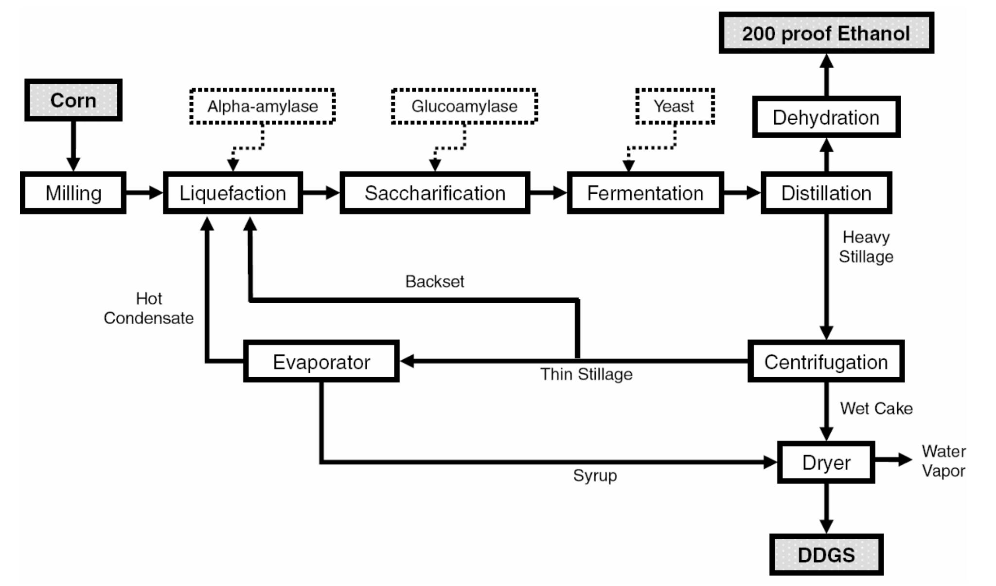 Schematic Of Dry Milling Ethanol Production Kim Et Al