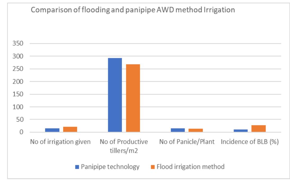 1 comparison of flooding and pani pipe awd irrigation the