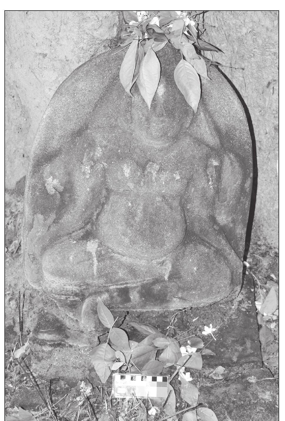 Fic. 6. stone image of pot-bellied deity (siva ?) at dhuluri