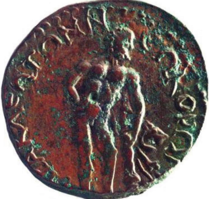 A coin of heraclea depicting heracles, gallienus, ad 253-268