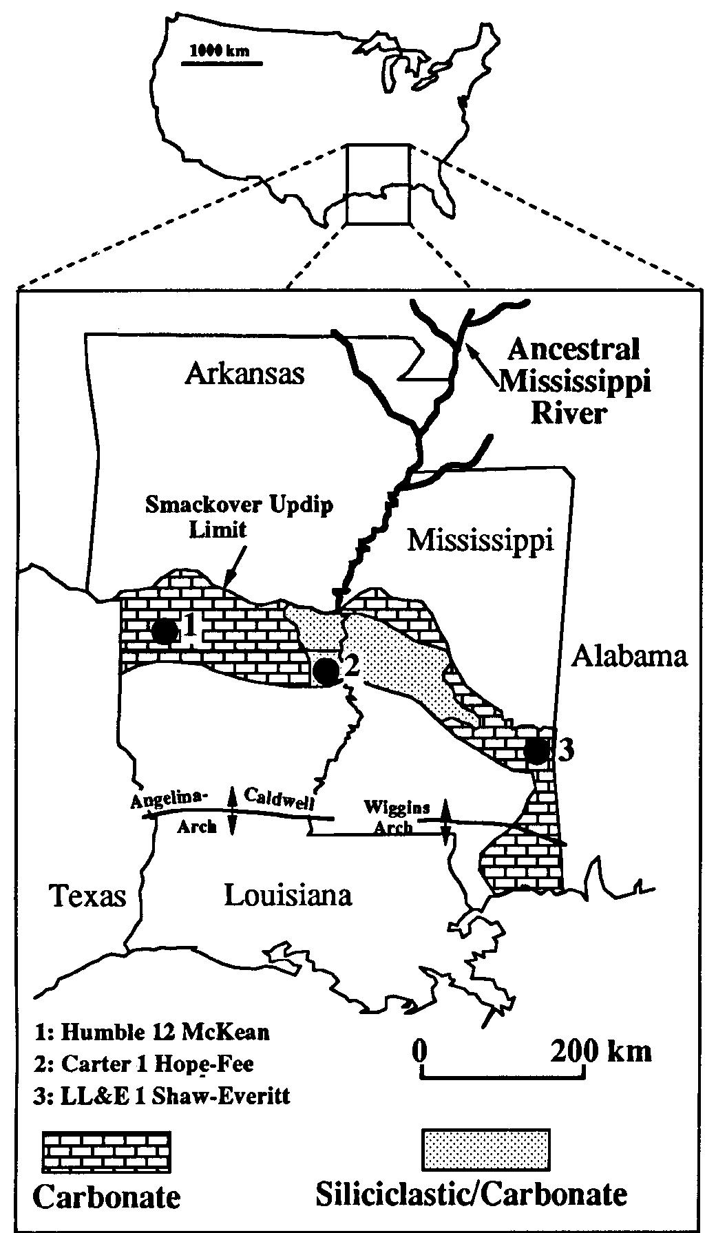 —general lithofacies variations across th. smackover