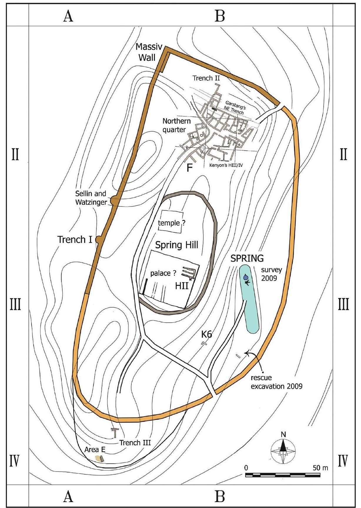 - reconstructive map of sultan iitb/eb ii (3000-2700 bc)