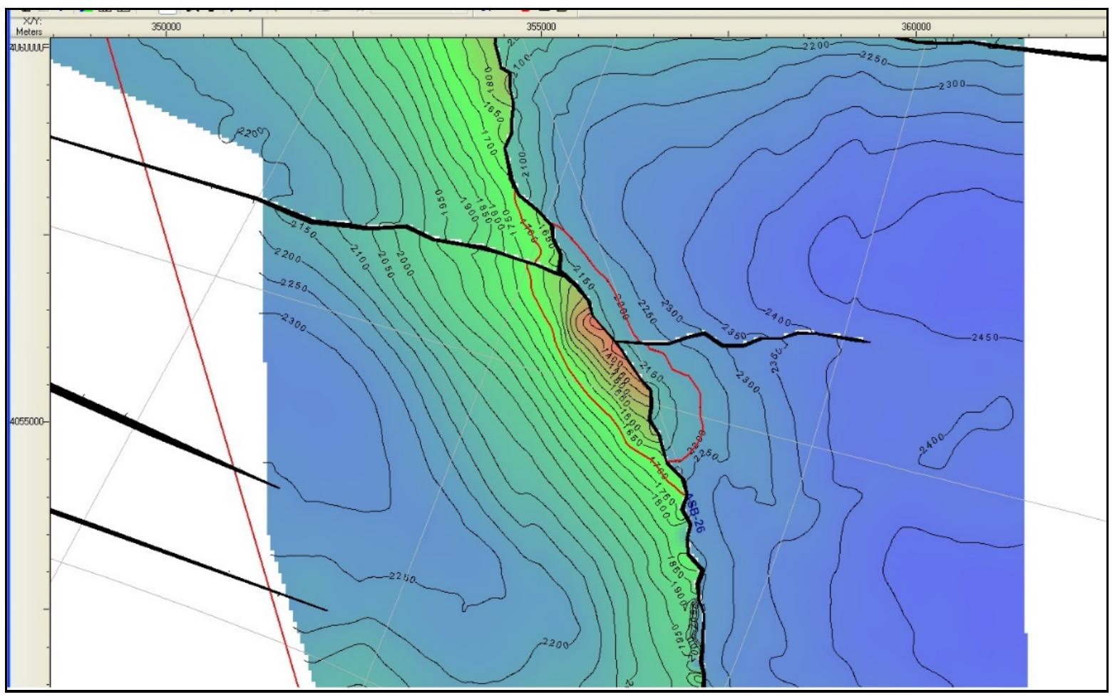 Antithetic faults, resulting in pop-up structures (figs. 4