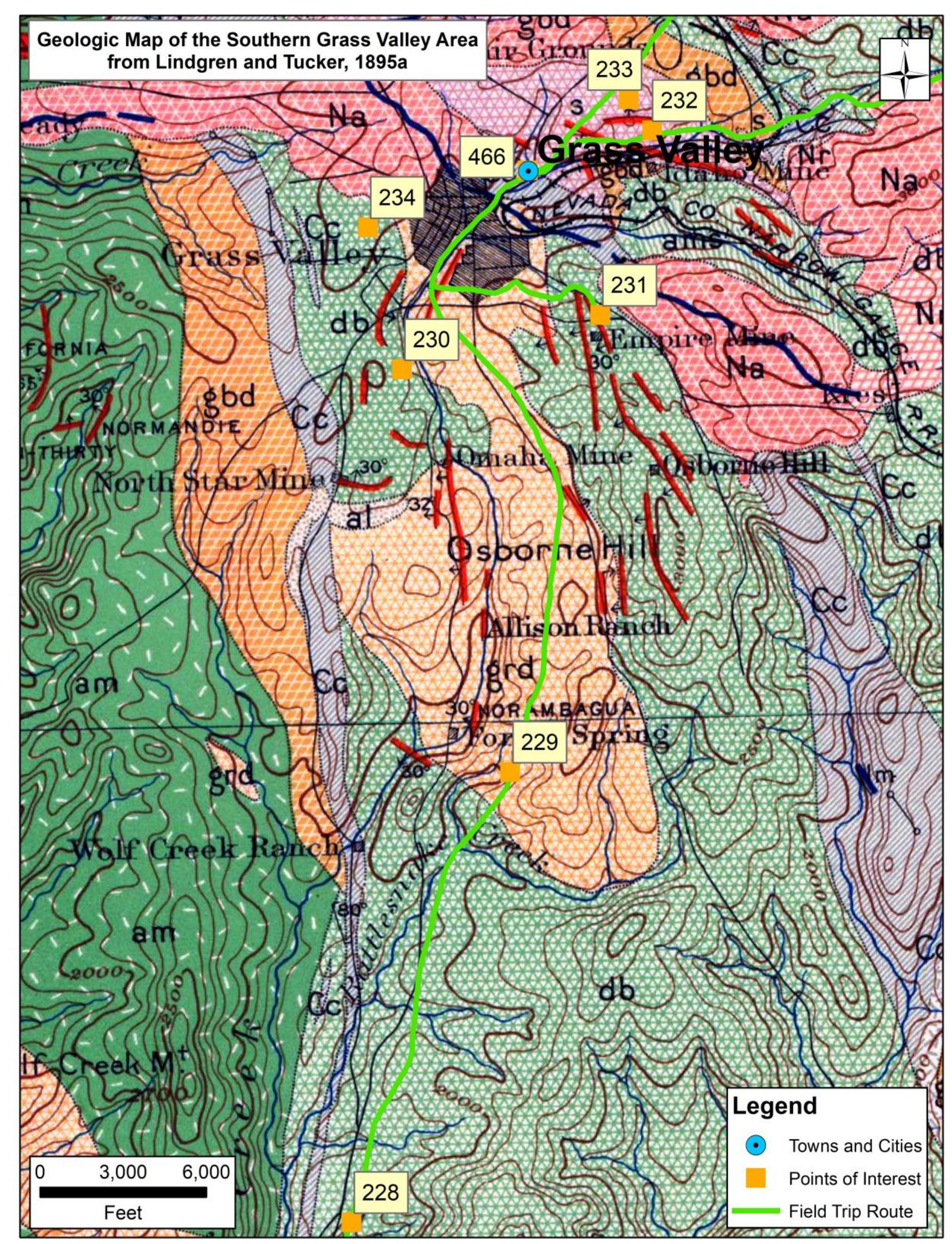Figure 5 - MOTHER LODE III: ROADSIDE GEOLOGY AND MINING
