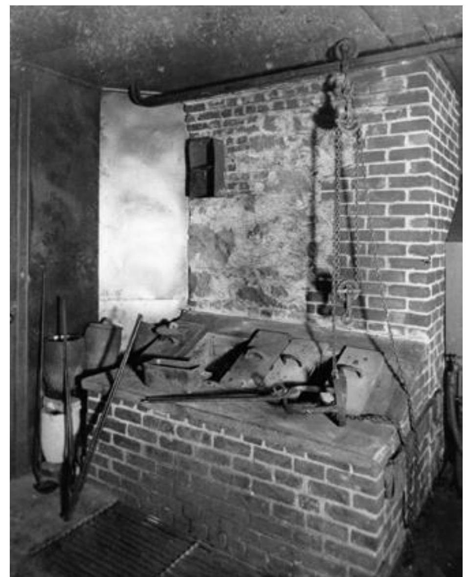 Smelting furnace, empire mine, 1900 (cgs photo c5177).