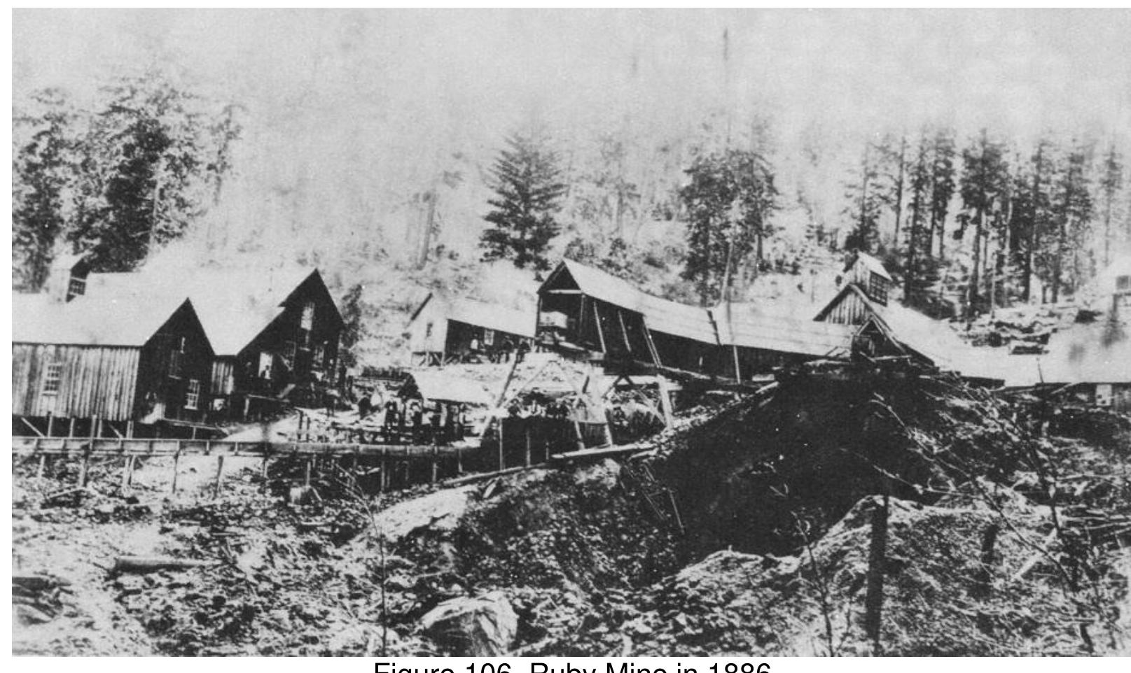 The ruby tunnel was "portalled" in 1880 and over 2,000 feet