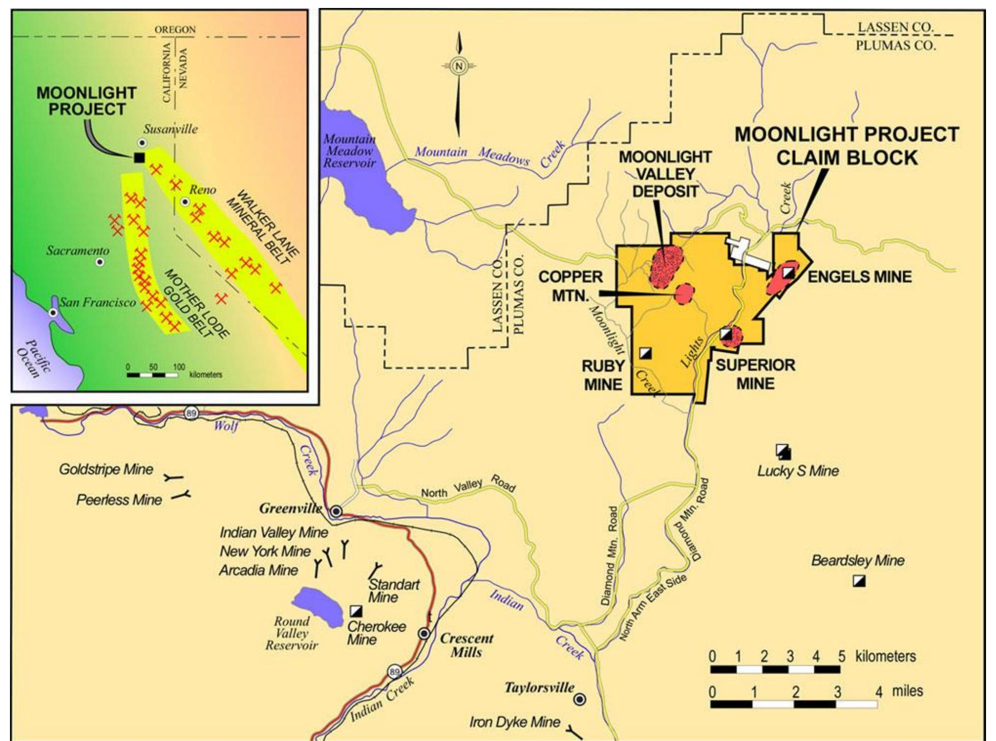 Location and project area map for the moonlight-engels