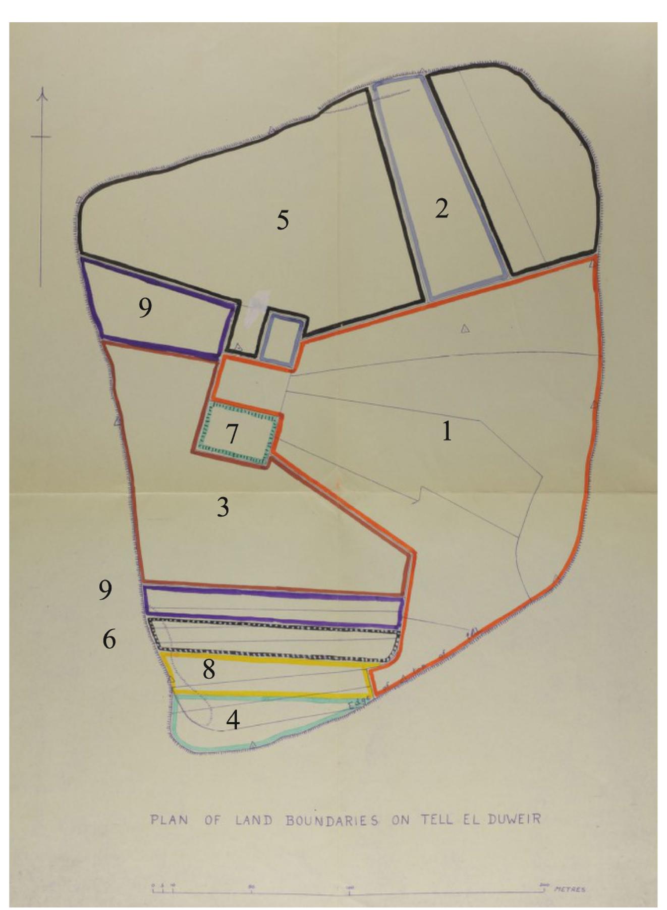 7: map of the agreement (starkey 1933-34: before p. 20).