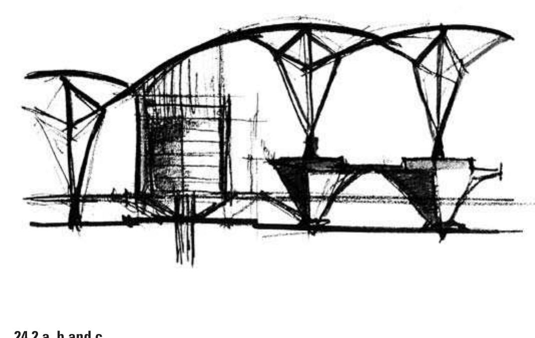 These drawings by santiago calatrava are little more than a