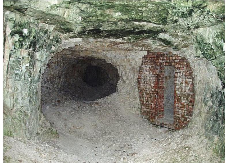 The disused chalk mines at horringer court, are now a