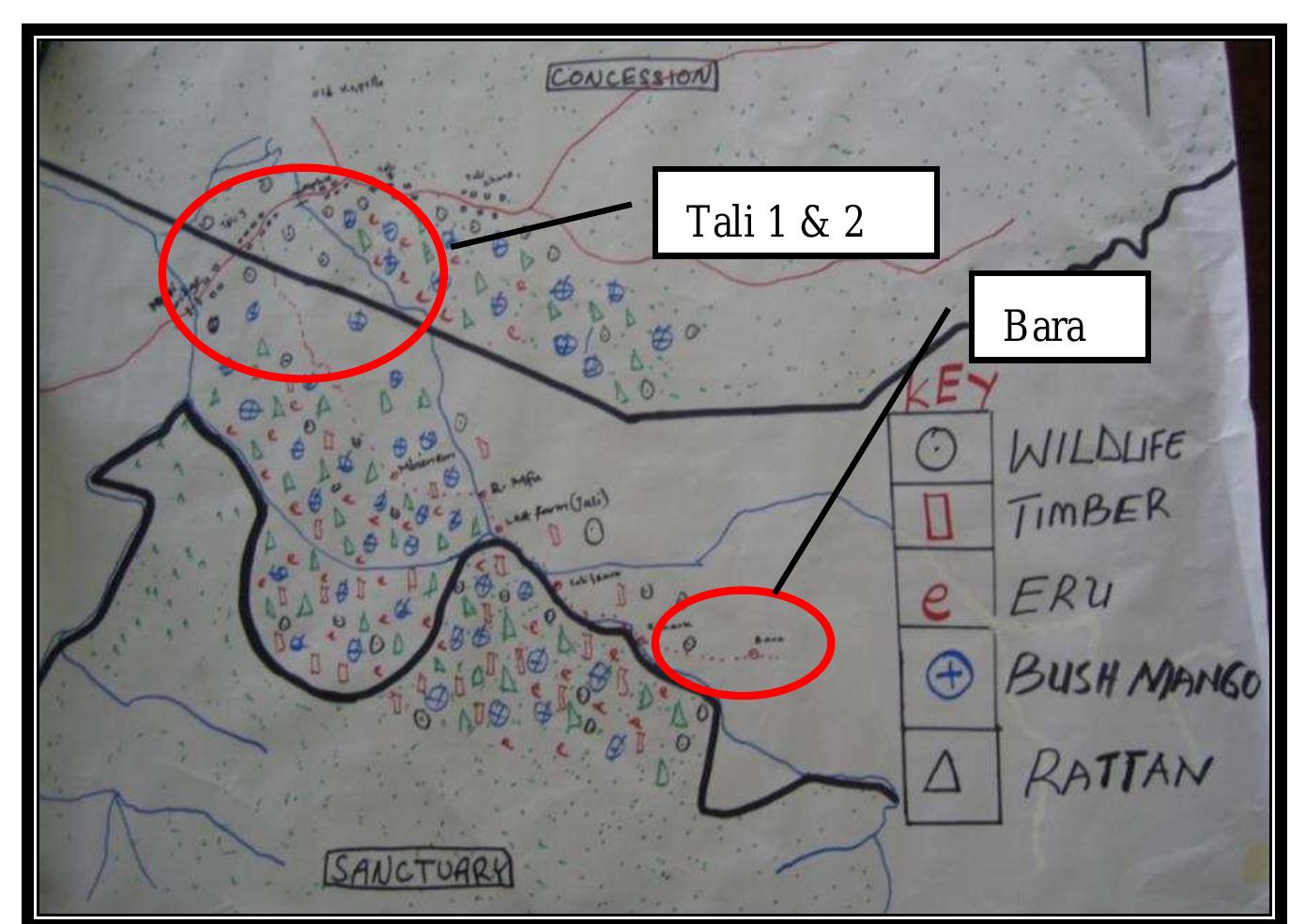 Tali-bara participatory map