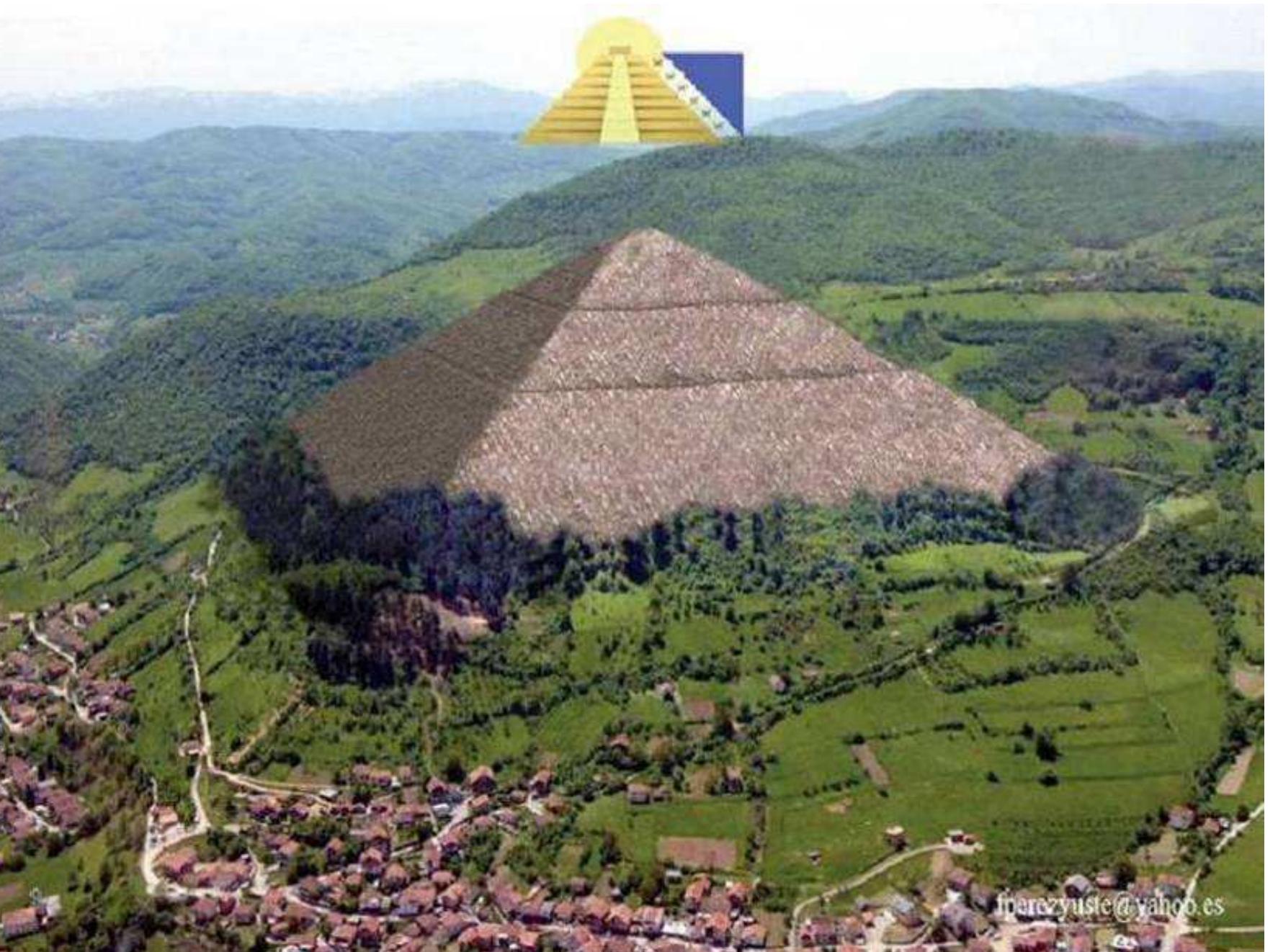 Hypothetical reconstruction of the bosnian pyramid of the